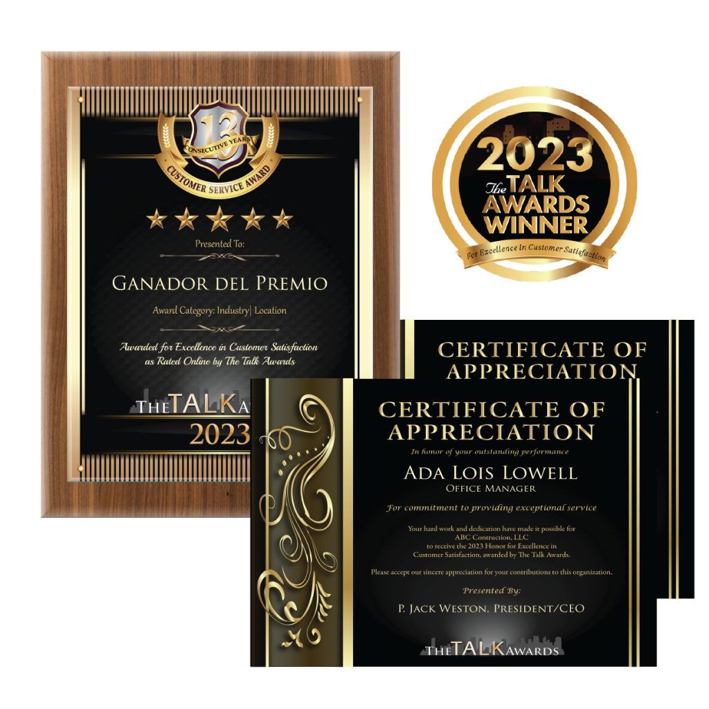 Gold Package - The Talk Awards