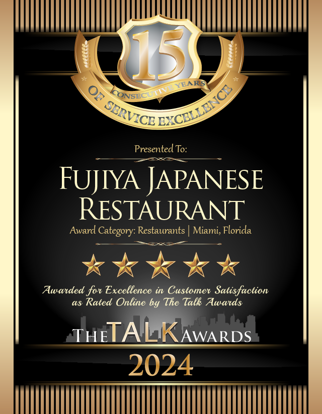 Fujiya Japanese Restaurant - The Talk Awards